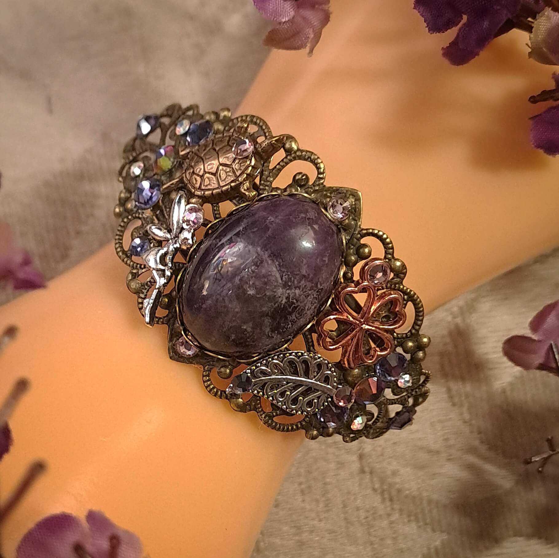 Amethyst Fantasy Adjustable Bracelet
