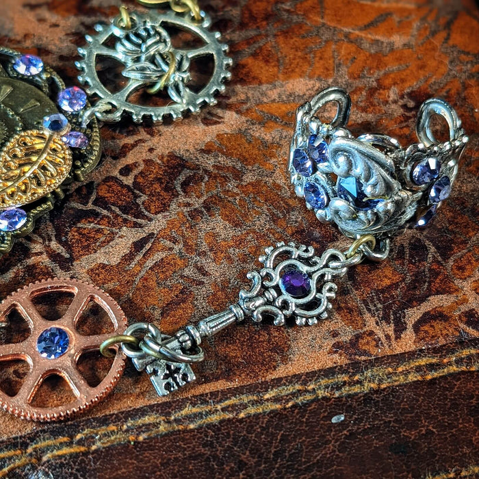 Magical Time Fantasy Hand Chain - Clockmaker’s Lavender Dream